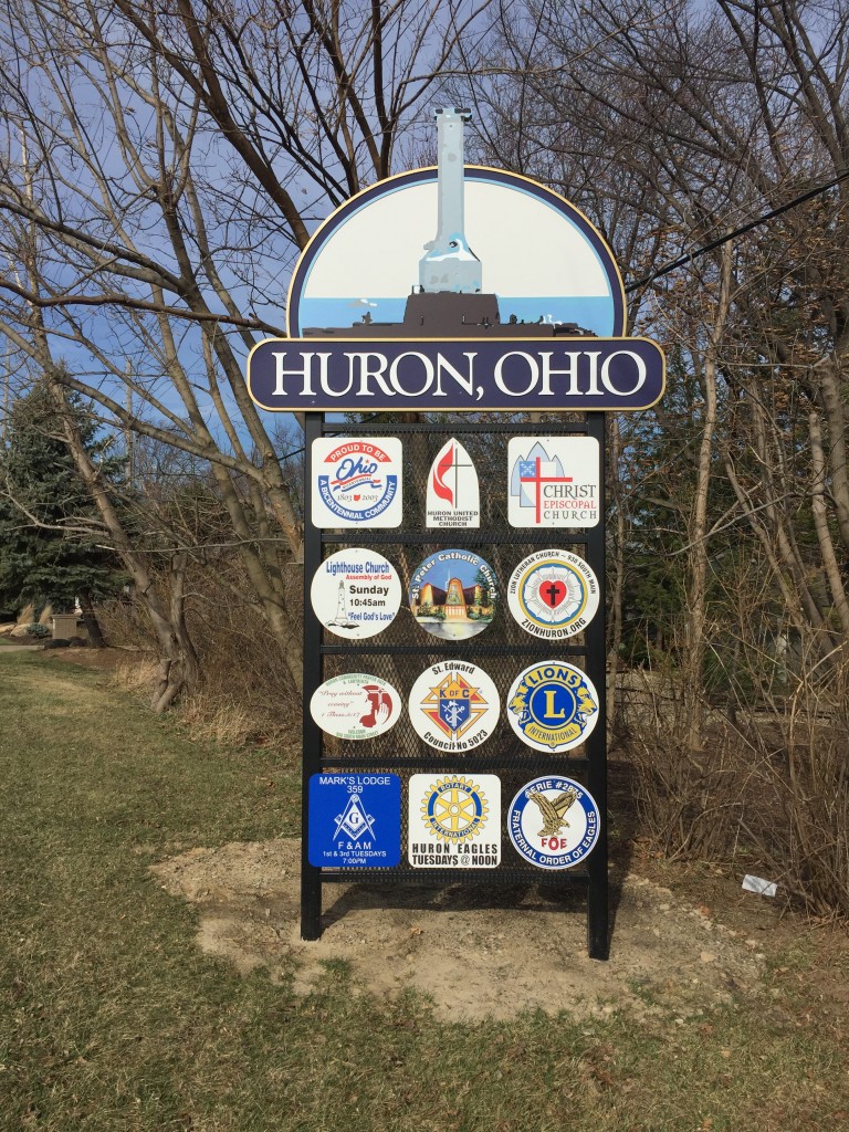 City of Huron Civic Sign | Sandusky, Ohio Sign Company, Maintenance ...
