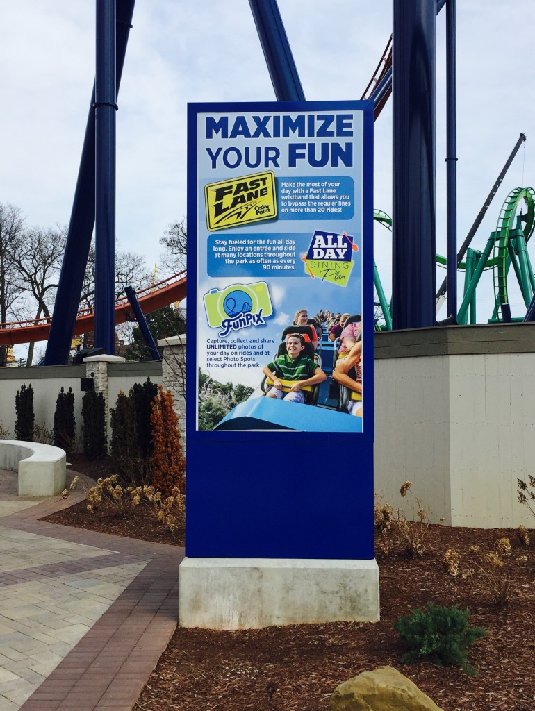 Cedar Point Marina Park Entrance | Sandusky, Ohio Sign Company ...